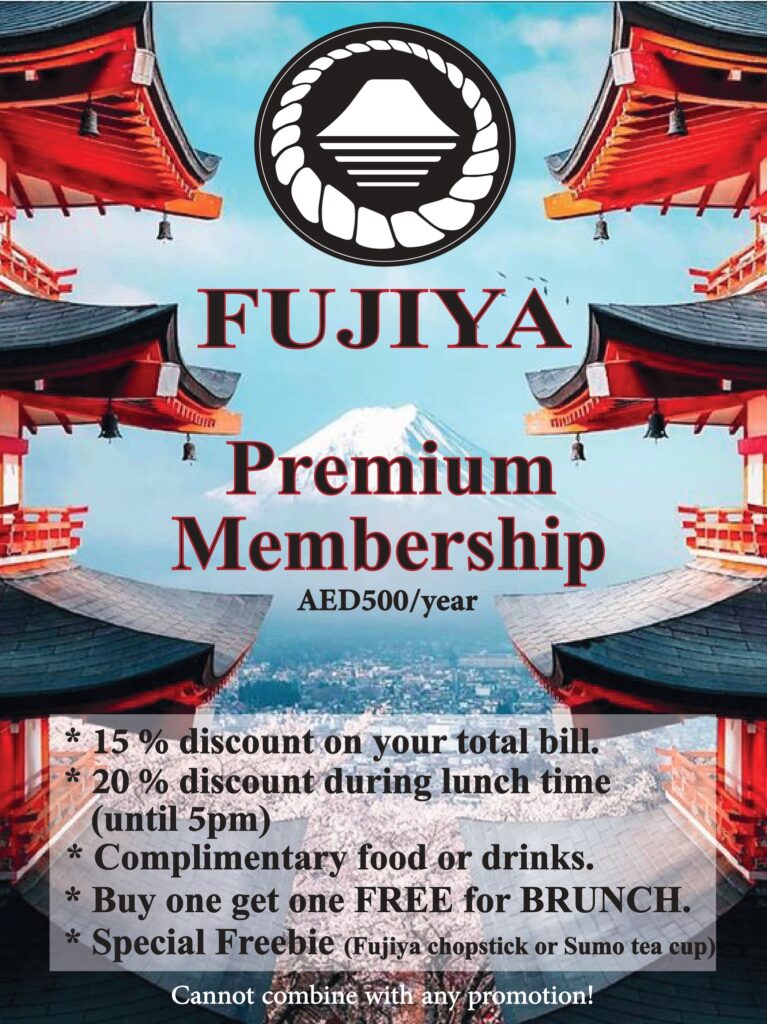 Membership - Fujiya Authentic Japanese Restaurant Dubai